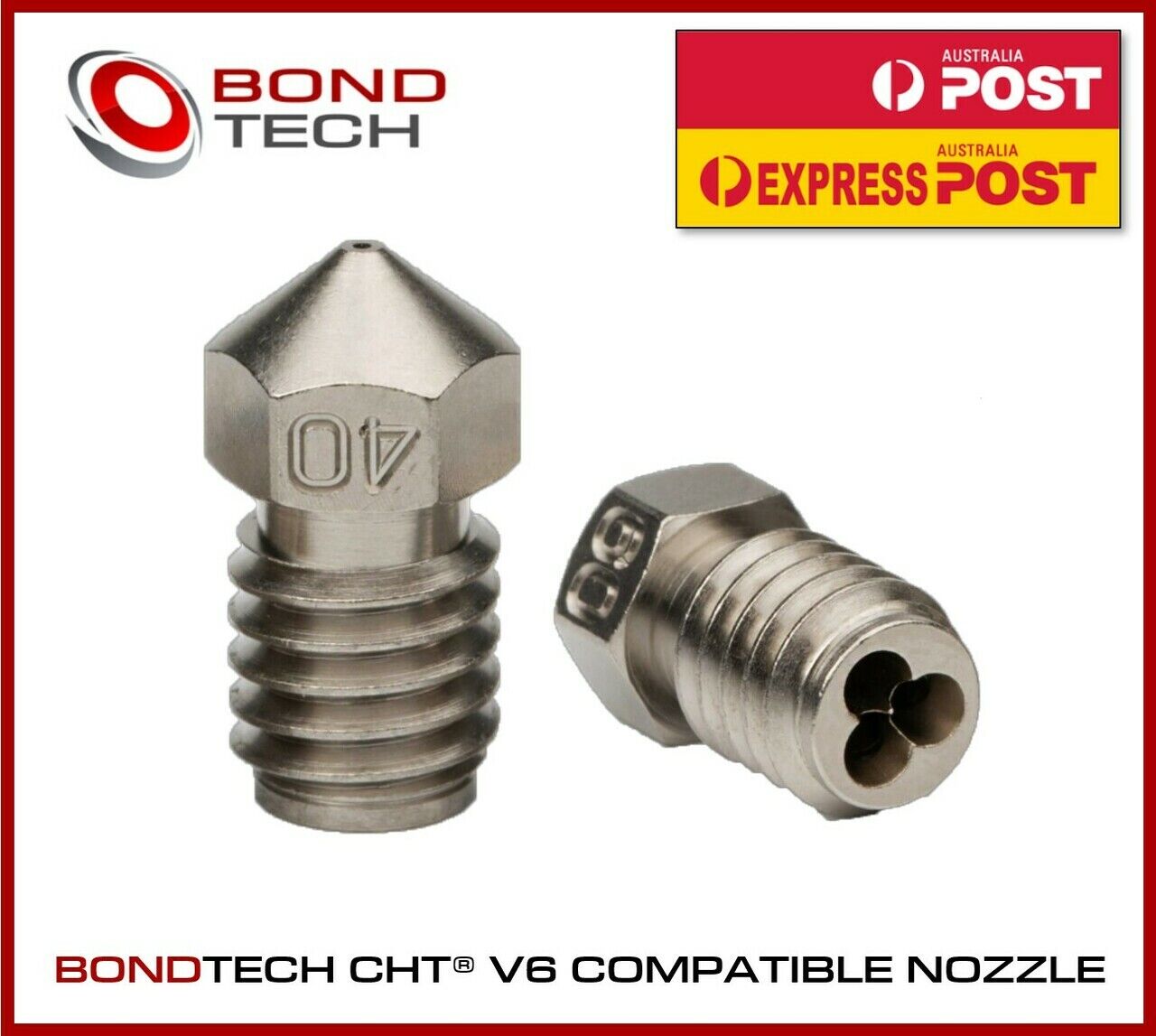Bondtech CHT Coated Brass Nozzle V6 E3D Mosquito & RepRap – sayercnc
