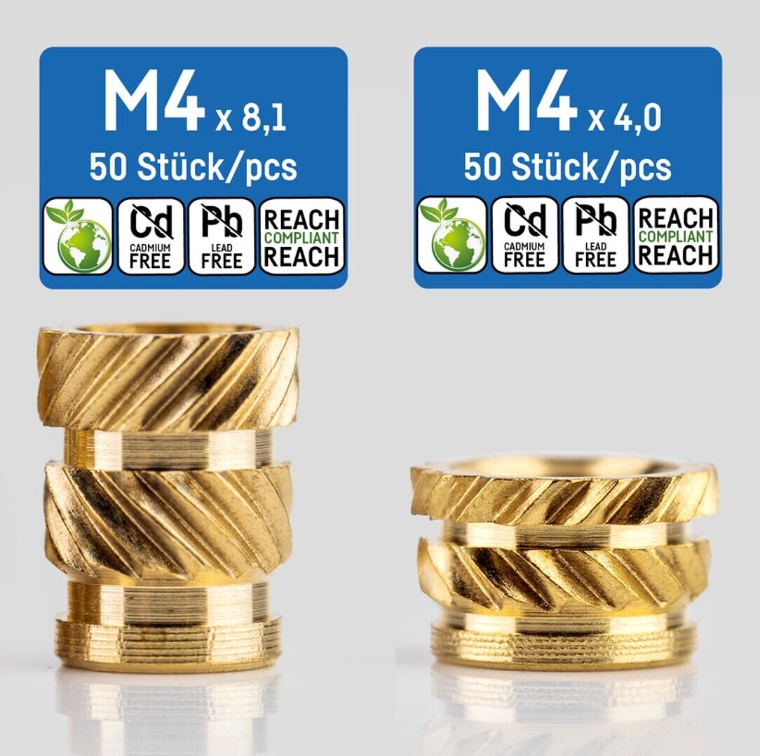 CNC Kitchen Australia Heat Threaded Insert M2 M2.5 M3 VORON M4 M5 M6 M8 ...