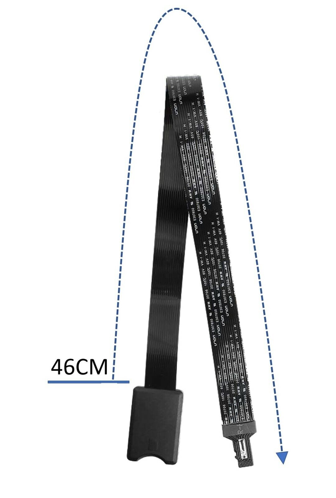 Micro SD To SD Card Extension Cable Adapter Extender TF 46cm Black ...