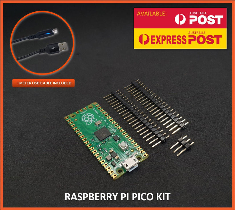 Raspberry Pi Pico Genuine Microcontroller Rp2040 Headers Heatsink